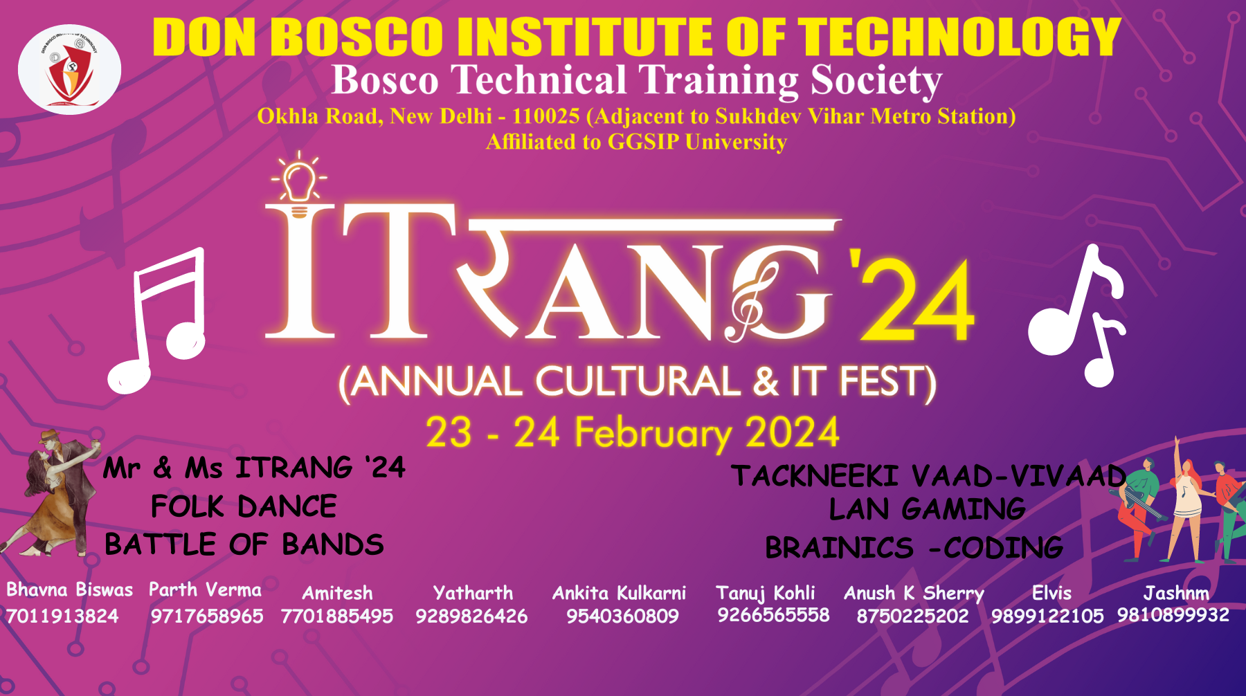 Annual Cultural and IT Fest - ITRang'24